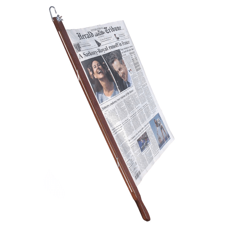Newspaper stick 74 cm, Dark Wood